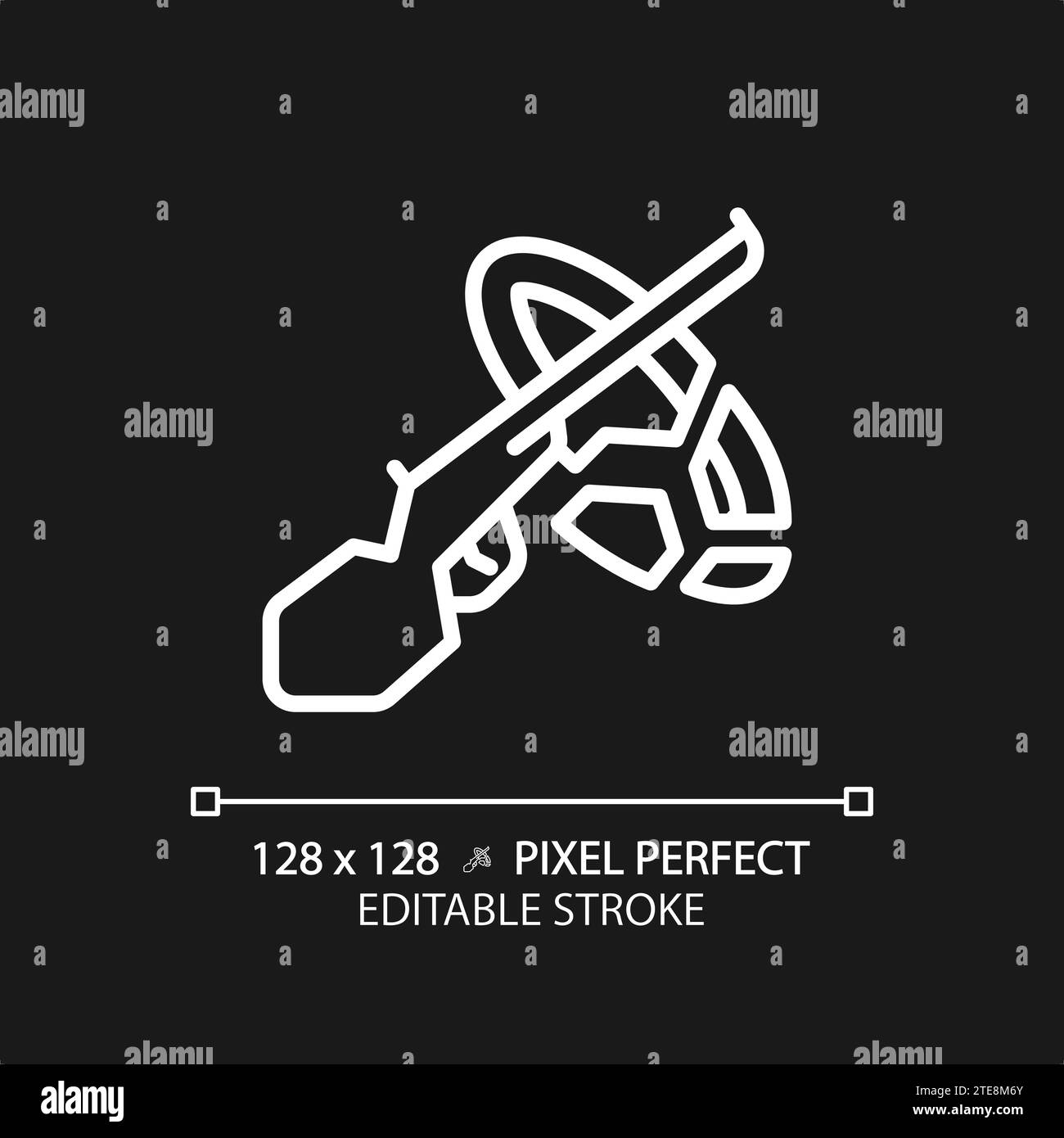 2D thin line pixel perfect simple white clay pigeon icon Stock Vector ...