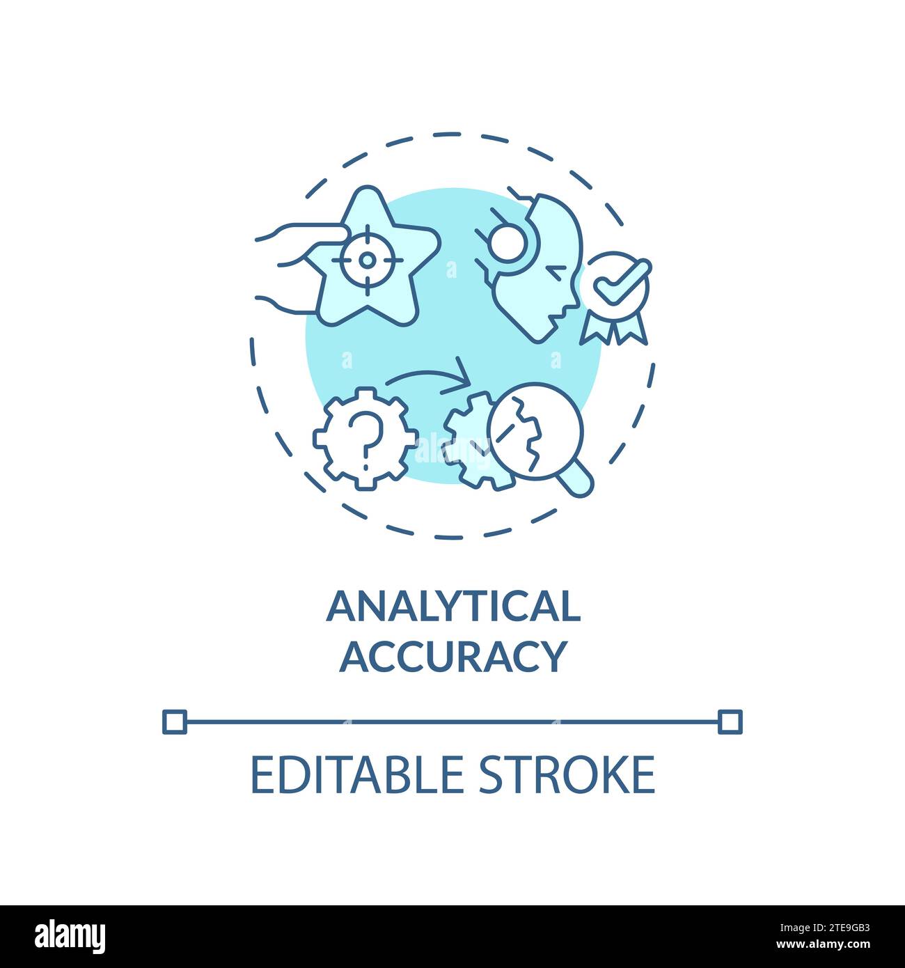 Thin line simple blue analytical accuracy icon concept Stock Vector ... Thin line simple blue analytical accuracy icon concept Stock Vector ...