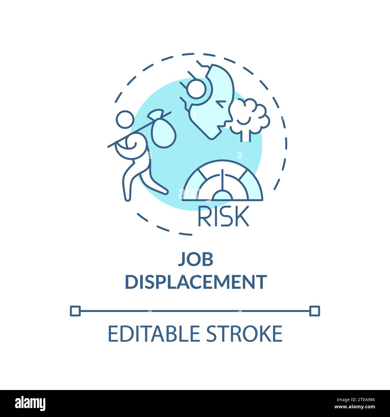 Job displacement Stock Vector Images - Alamy