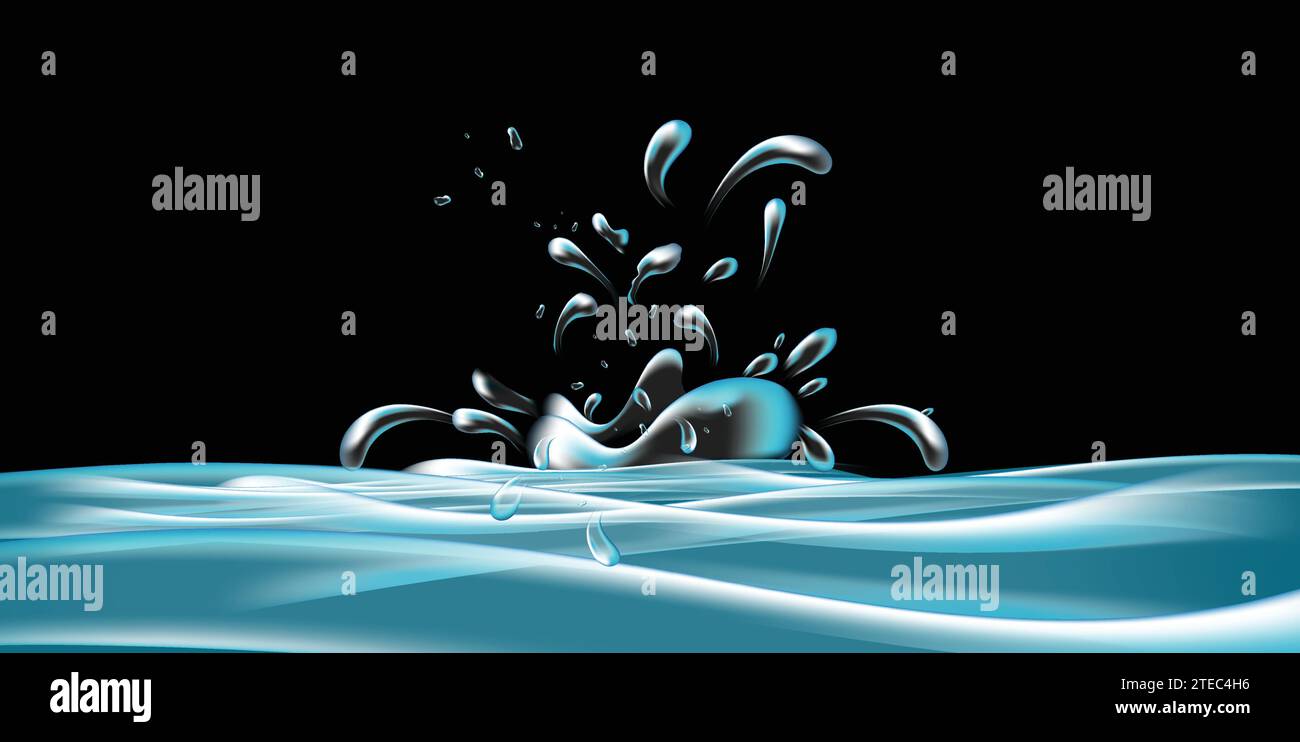 vector water splash Stock Vector Image & Art - Alamy