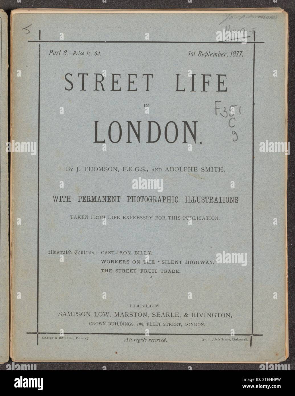 Street Life in London, Part 8, 1877 London paper printing / etching ...