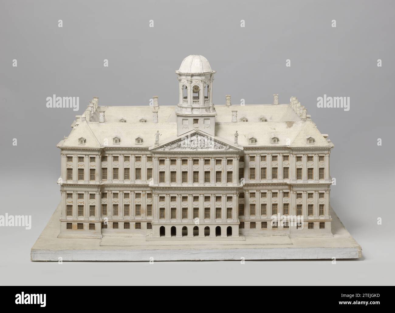 Model of the Palace on Dam Square, c. 1700 - c. 1799 White -painted ...