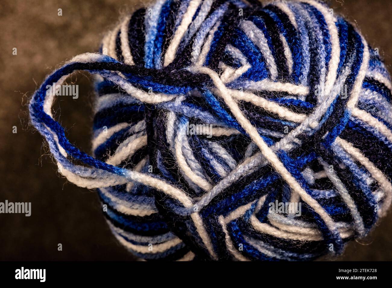 Semi abstract close up still life of knitting wool Stock Photo - Alamy