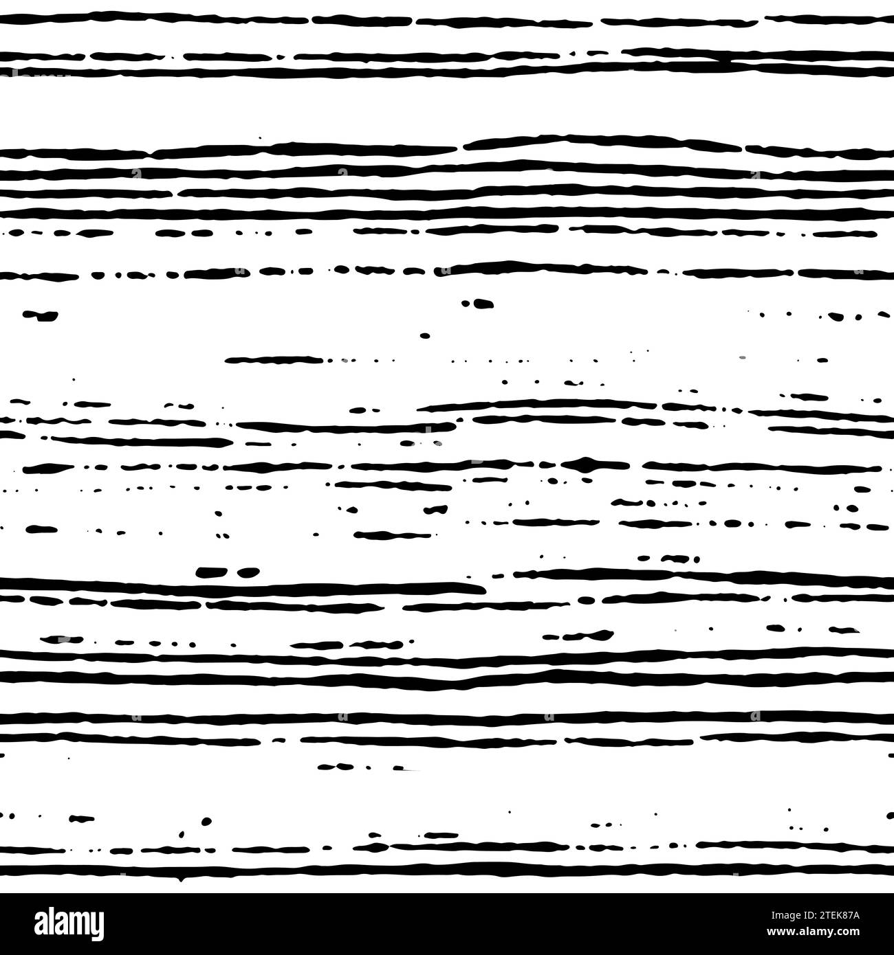 Seamless striped pattern hand painted with ink brush. Tileable grungy texture for endless ...