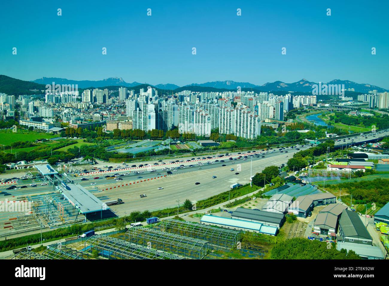 Guri City, South Korea - September 30, 2023: Overlooking Guri City from ...