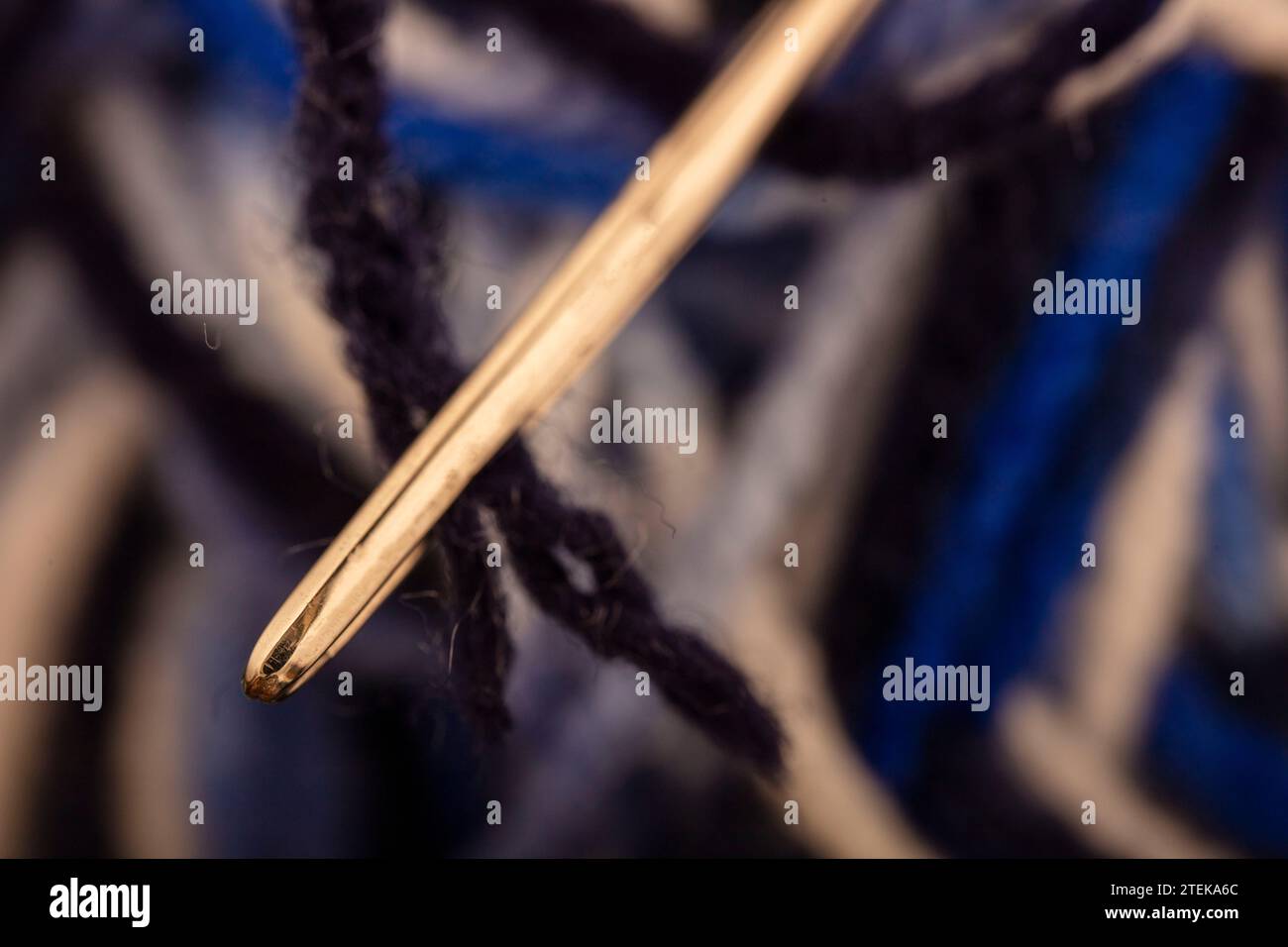 Semi abstract close up still life of knitting wool Stock Photo - Alamy