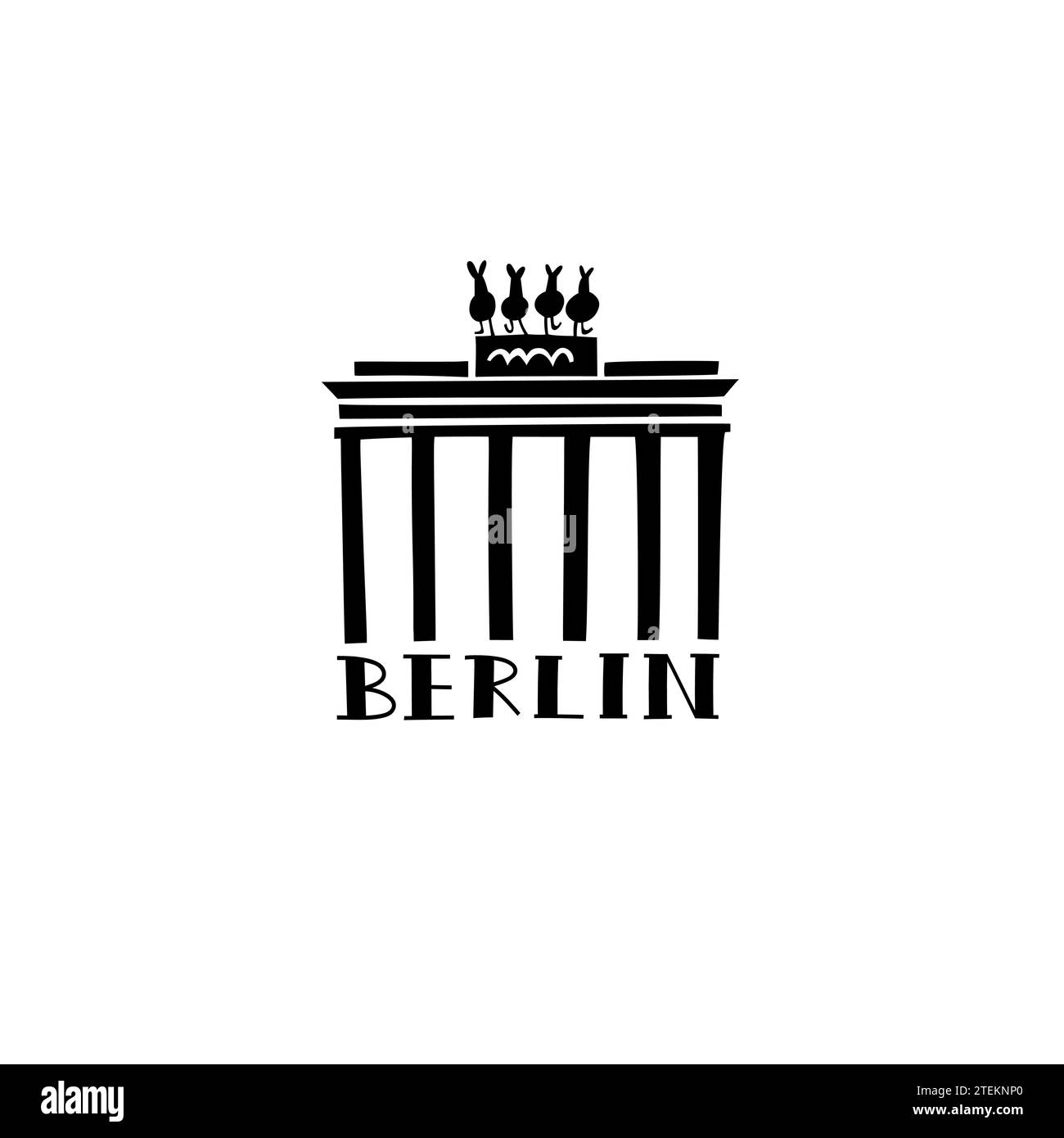 Vector Hand Drawn Germany Label. Travel Europe Illustration. Hand ...