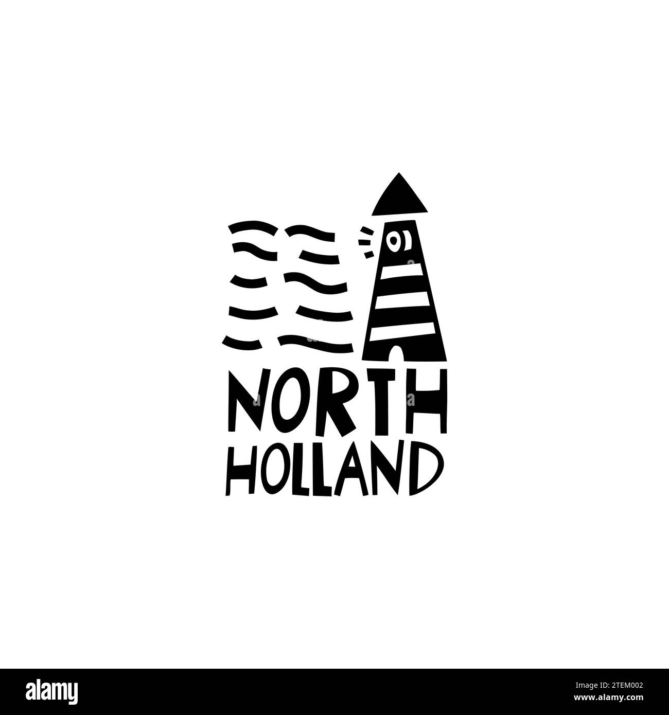 Vector Hand Drawn Netherlands Label. Travel Europe Illustration. Hand ...