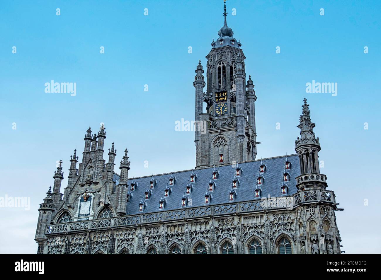 Middelburg, Netherlands, gothic town hall, one of the finest Gothic ...