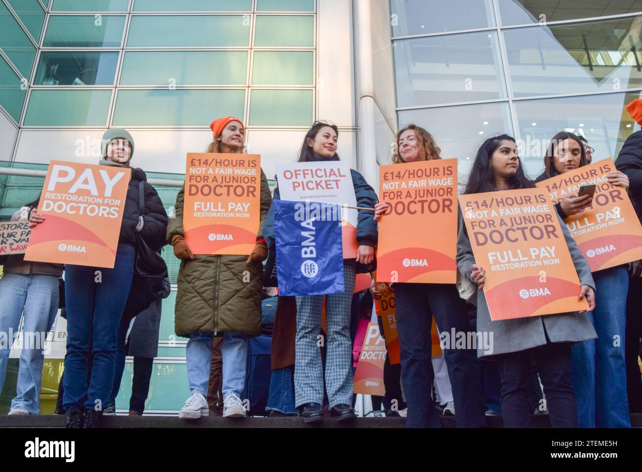 London, England, UK. 20th Dec, 2023. British Medical Association (BMA ...