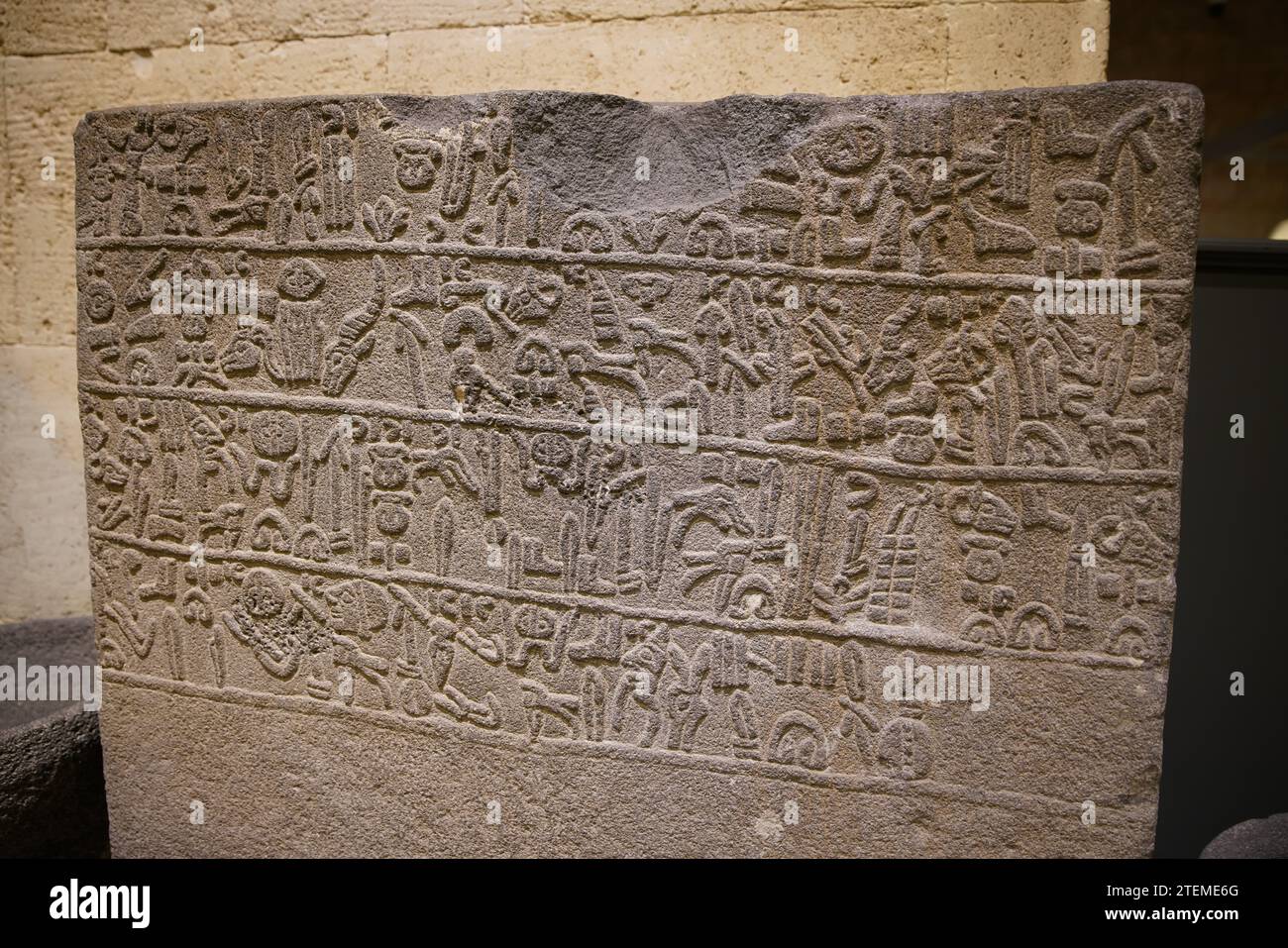 Old Carving in Museum of Anatolian Civilizations, Ankara City, Turkiye ...