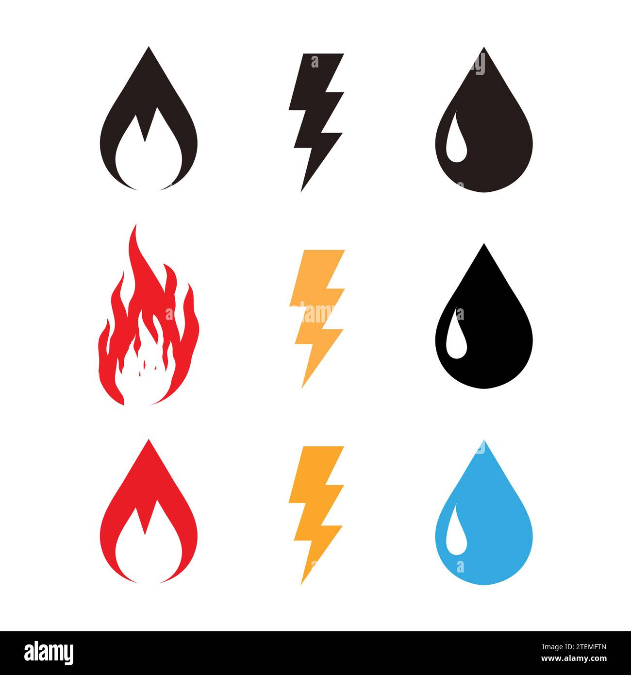 Gas electricity and water icon vector illustration Stock Vector Image ...