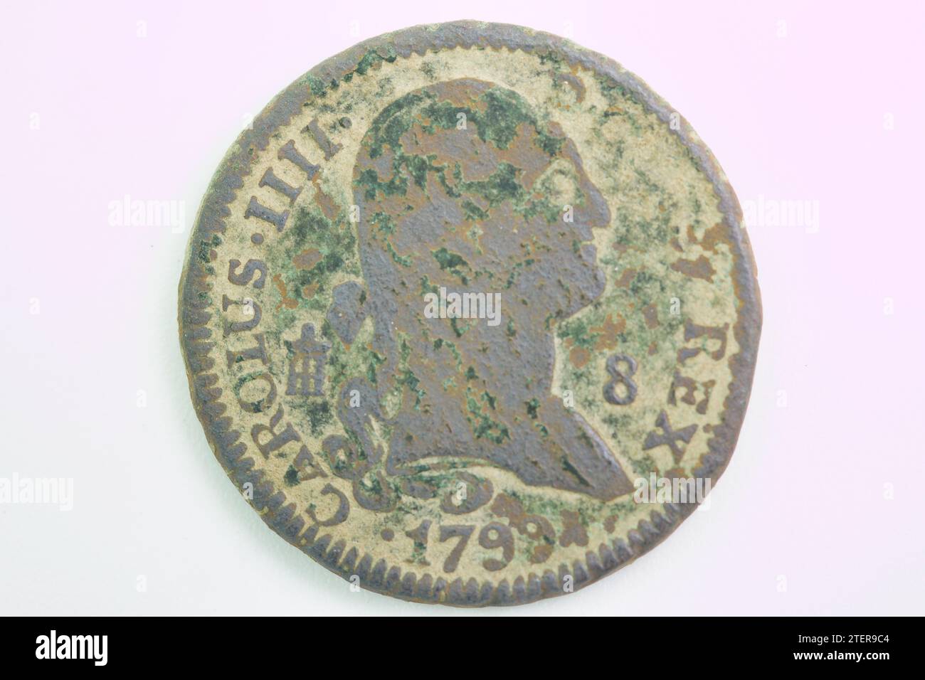 old coin on white background with background cutout historical metal ...