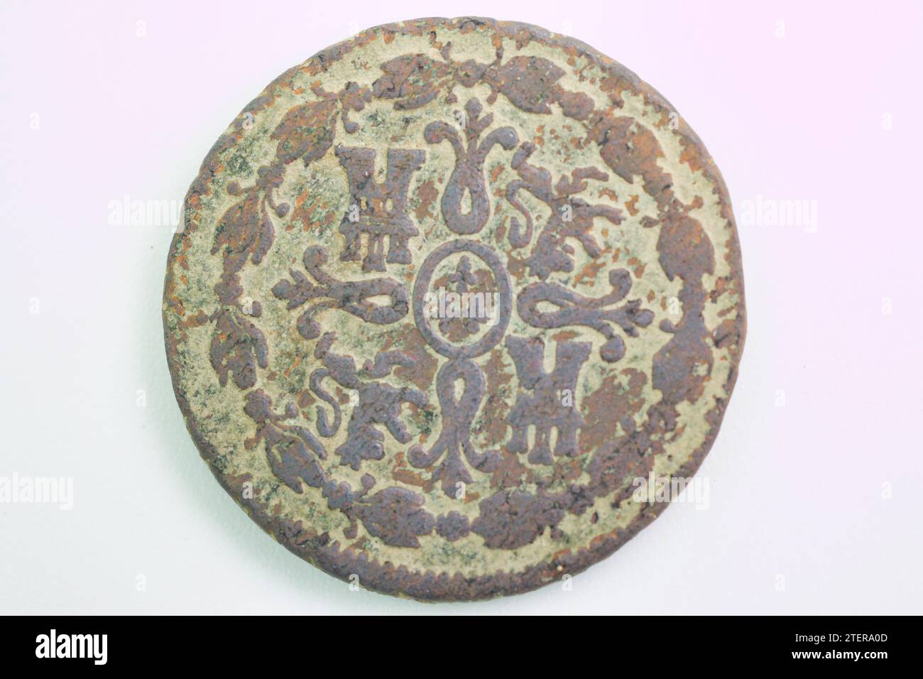 old coin on white background with background cutout historical metal ...