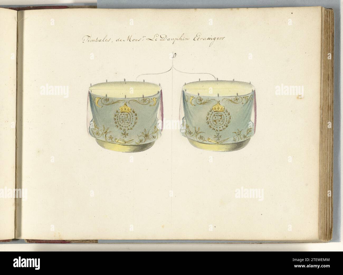 Two French Top, conquered in the Battle of Oudenaarde, 1708, 1713 ...