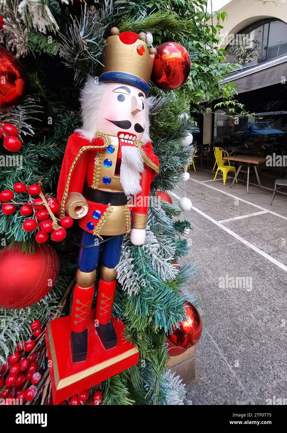 Christmas decorations at the streets of Larnaca, Cyprus Stock Photo - Alamy