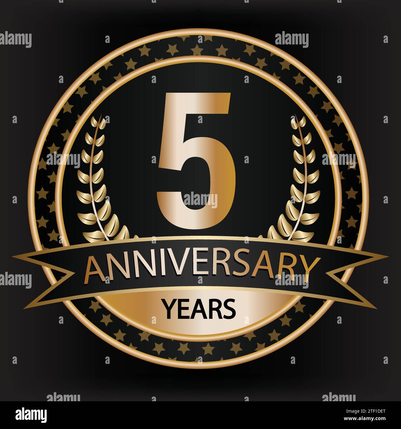 5 th anniversary distinctive stamp Stock Vector Image & Art - Alamy