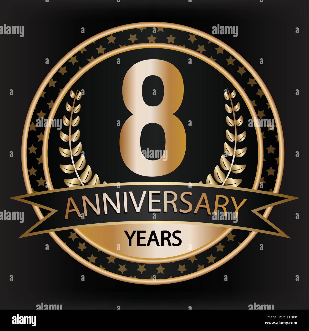 Anniversary celebration 8 Stock Vector Images - Alamy