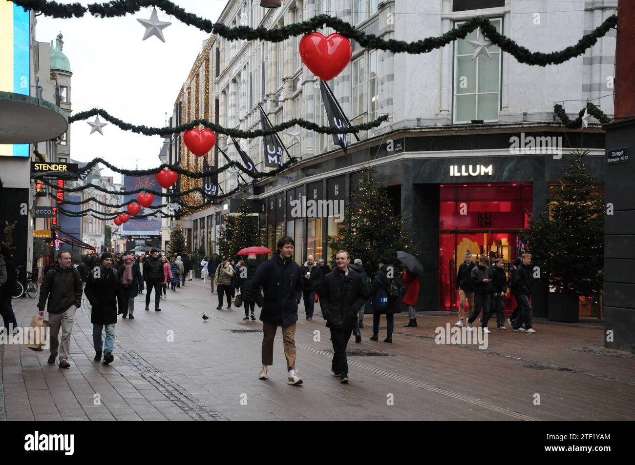 Copenhagen, Denmark 20 December 2023/. Illum department store HAS christams decoration on ...