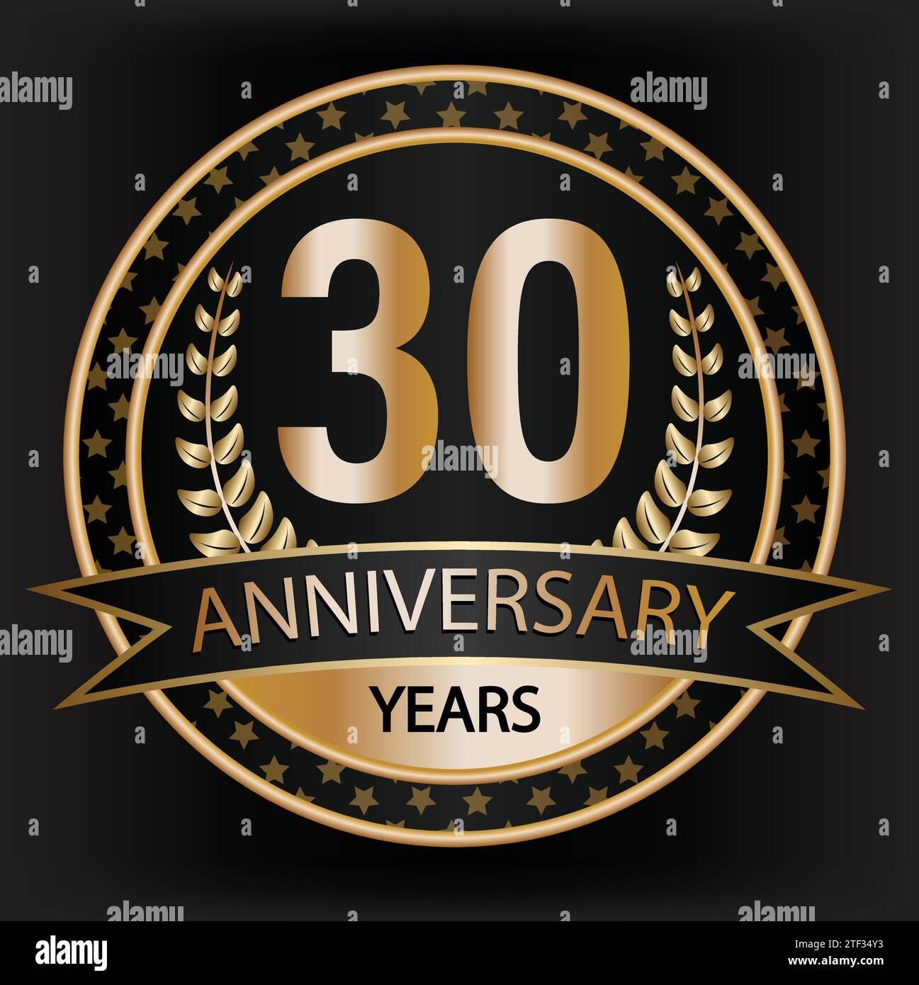 30 th anniversary distinctive stamp Stock Vector Image & Art - Alamy