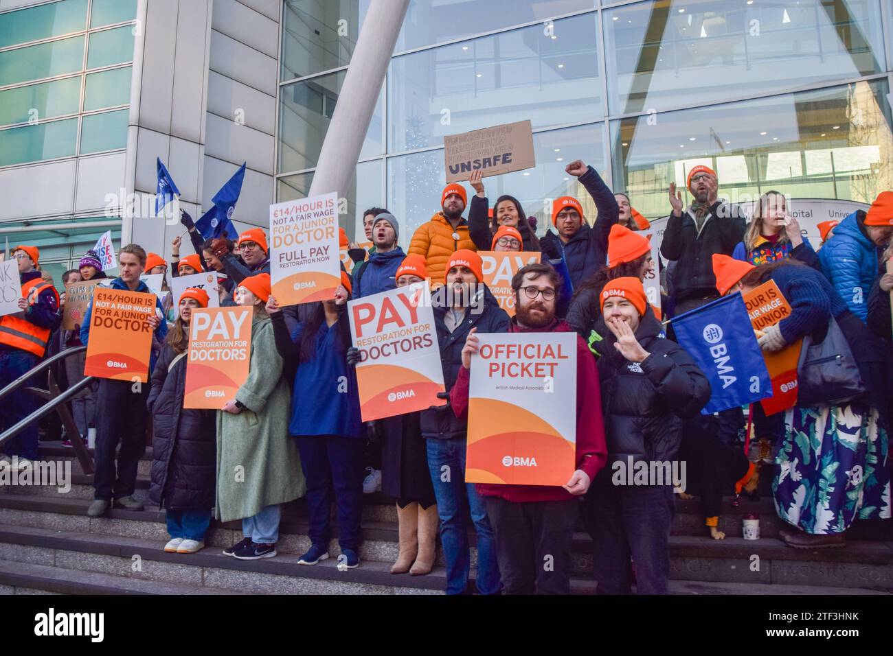 London, UK. 20th December 2023. British Medical Association (BMA ...