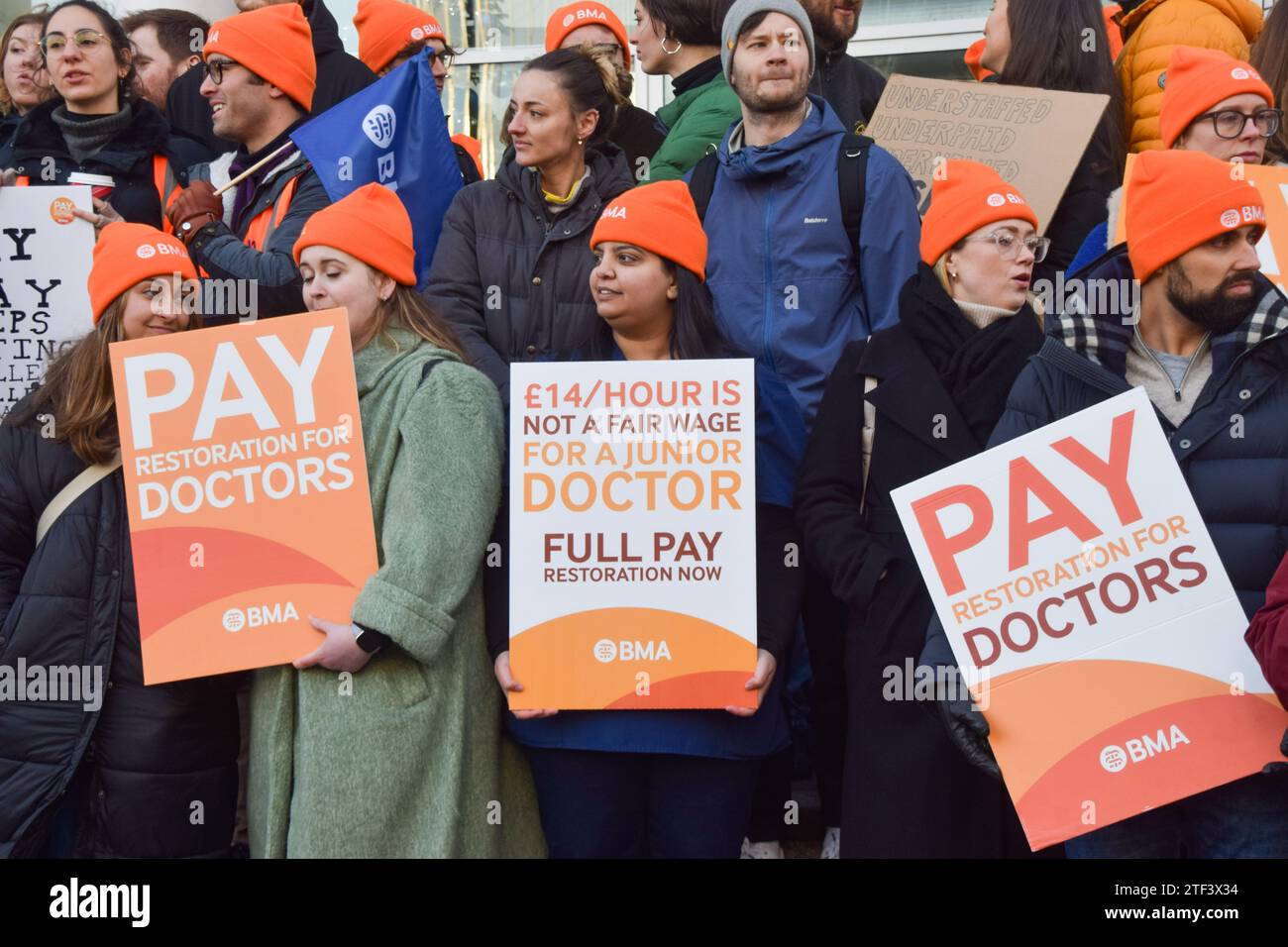 London, UK. 20th December 2023. British Medical Association (BMA ...