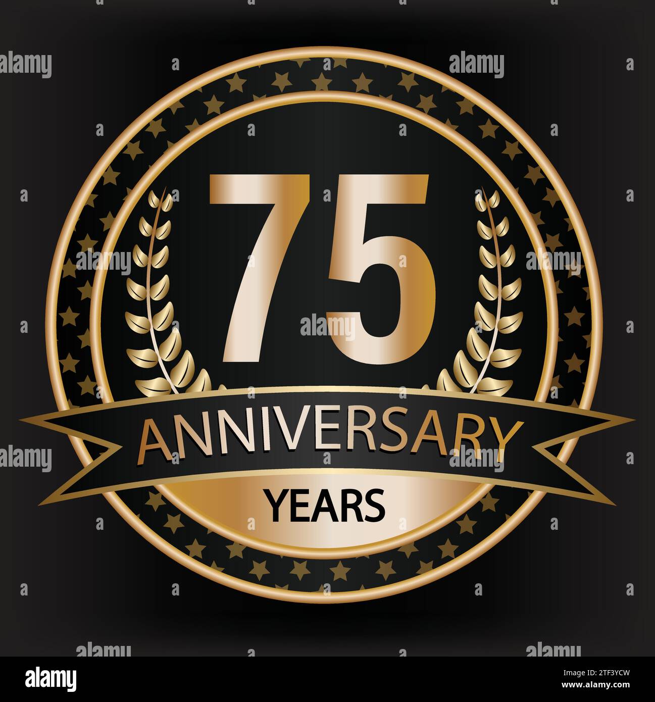 75 th anniversary distinctive stamp Stock Vector Image & Art - Alamy