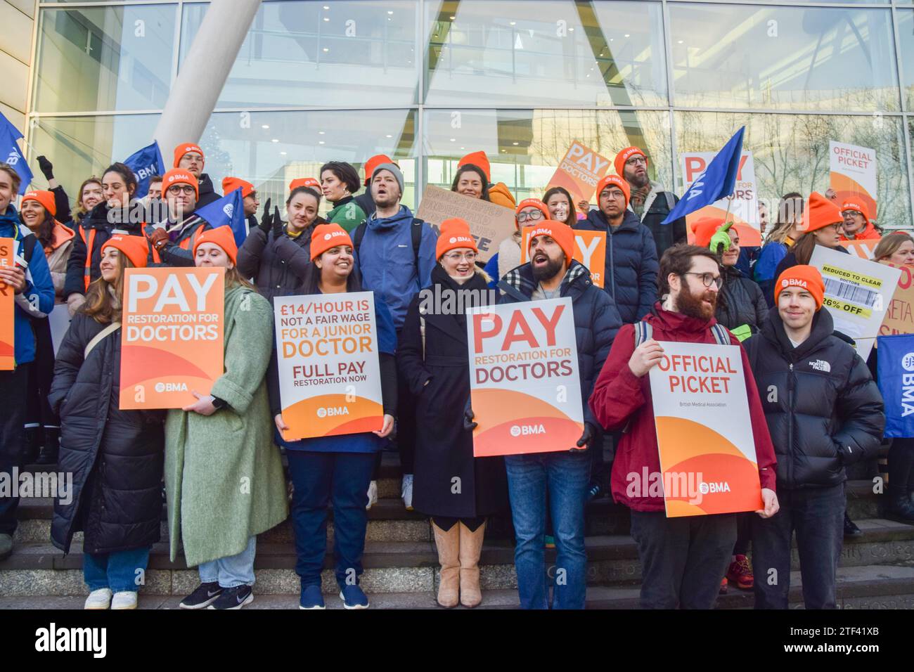 London, UK. 20th December 2023. British Medical Association (BMA ...