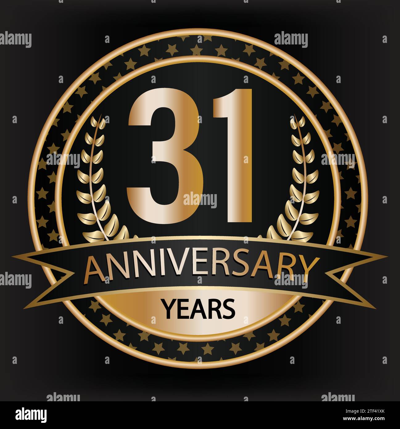 31 th anniversary distinctive stamp Stock Vector Image & Art - Alamy