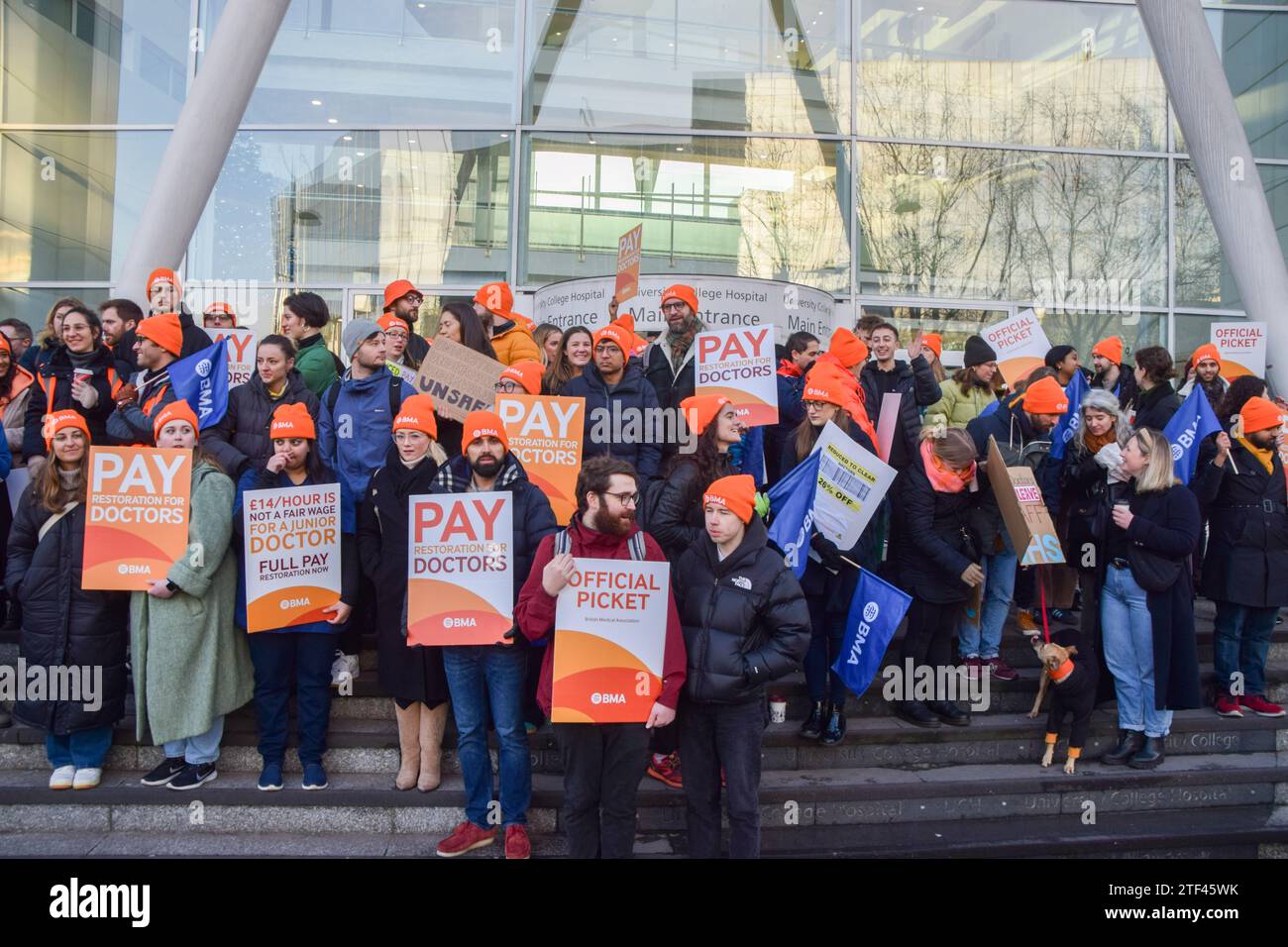 London, UK. 20th December 2023. British Medical Association (BMA ...