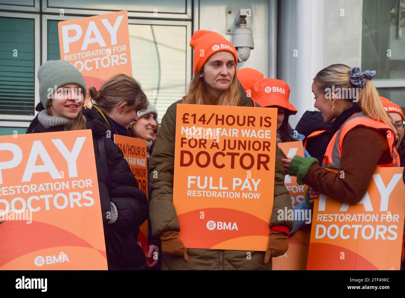 London, UK. 20th December 2023. British Medical Association (BMA ...