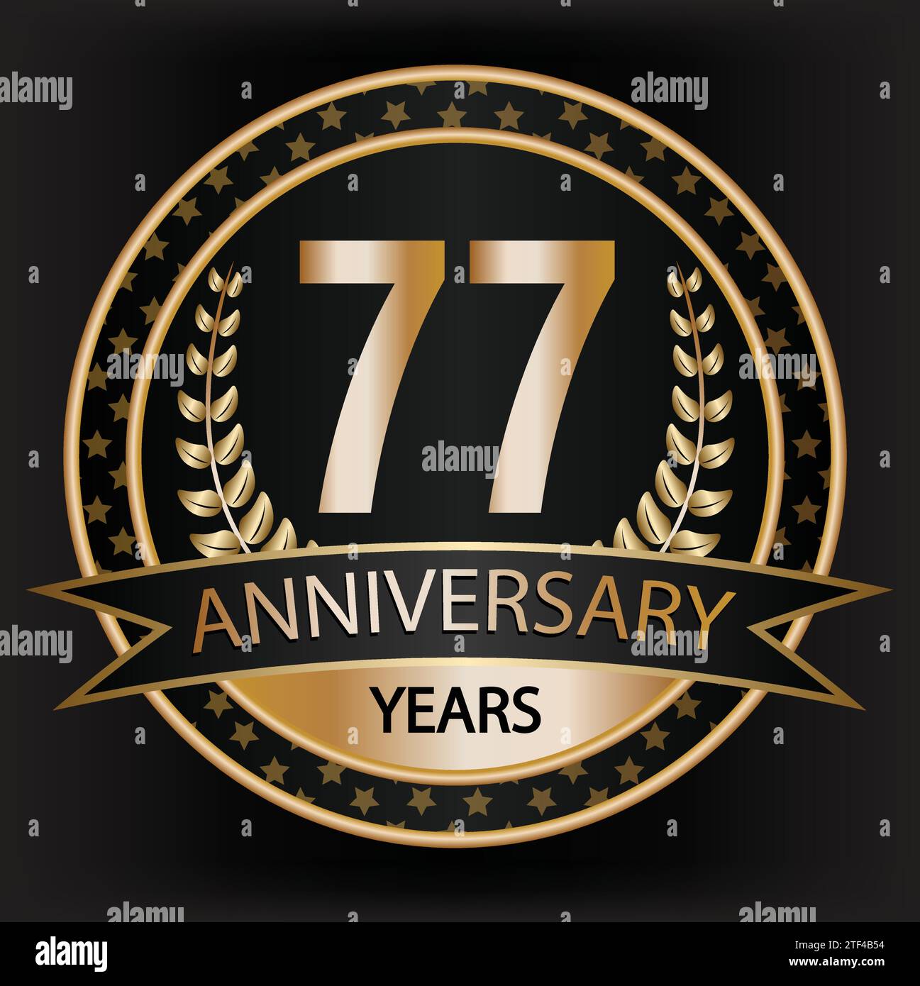 77 th anniversary distinctive stamp Stock Vector Image & Art - Alamy