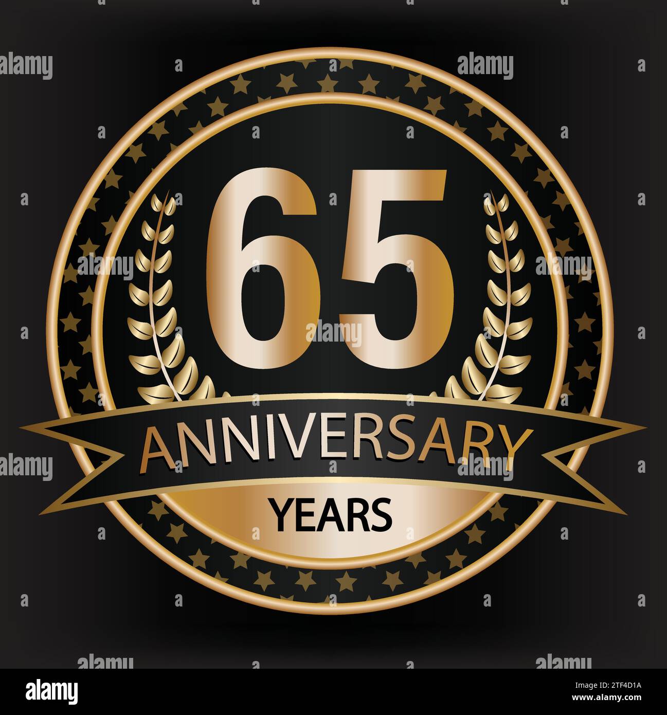 65 th anniversary distinctive stamp Stock Vector Image & Art - Alamy