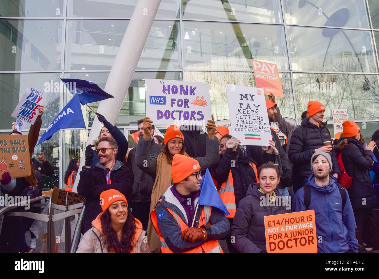 London, UK. 20th December 2023. British Medical Association (BMA ...