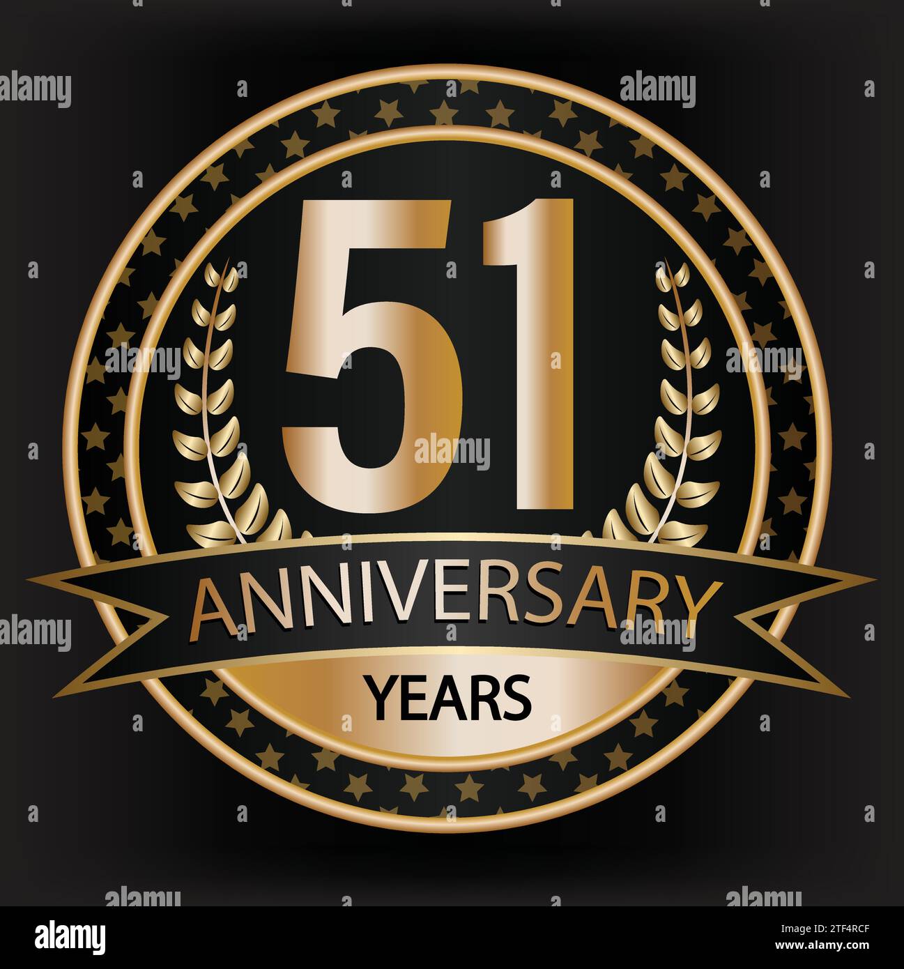 51 th anniversary distinctive stamp Stock Vector Image & Art - Alamy