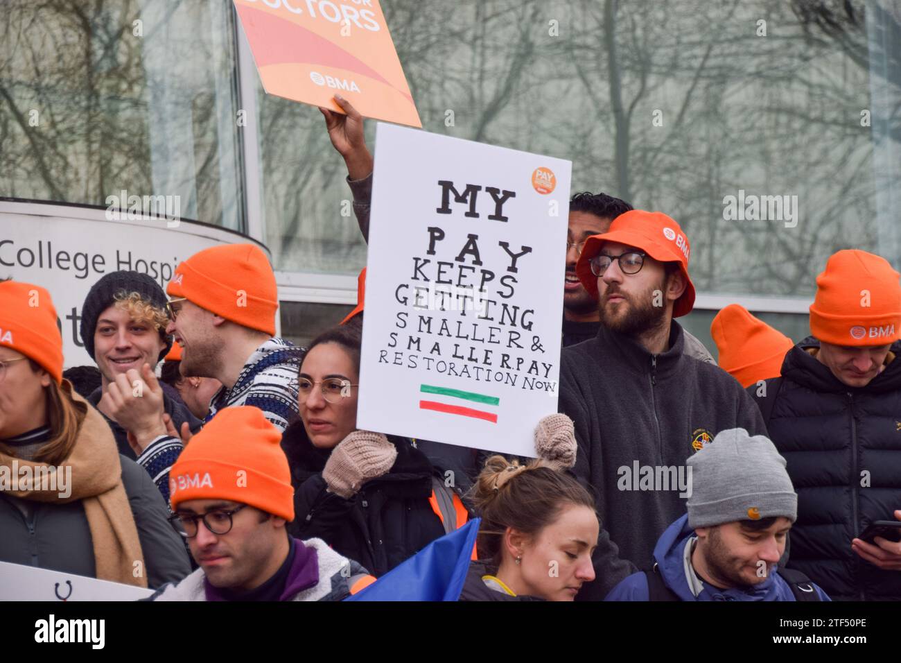 London, UK. 20th December 2023. British Medical Association (BMA ...