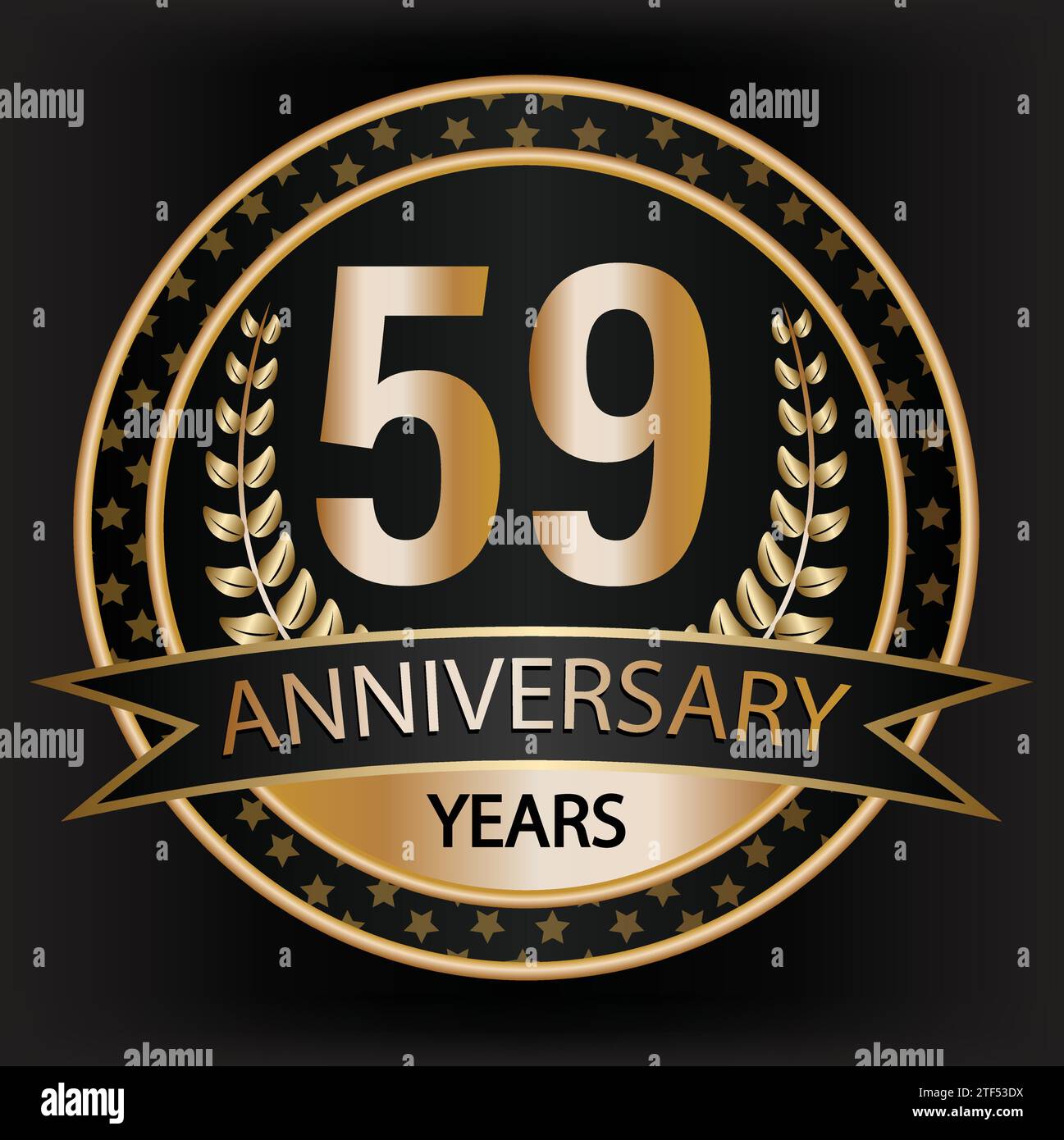 59 th anniversary distinctive stamp Stock Vector Image & Art - Alamy