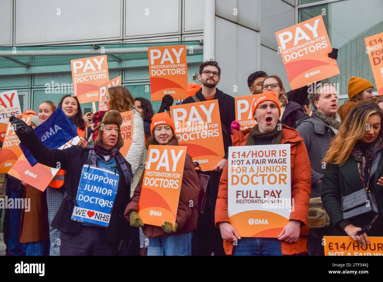 London, UK. 20th December 2023. British Medical Association (BMA ...