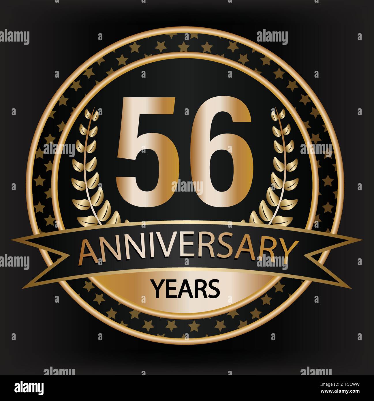 56 th anniversary distinctive stamp Stock Vector Image & Art - Alamy