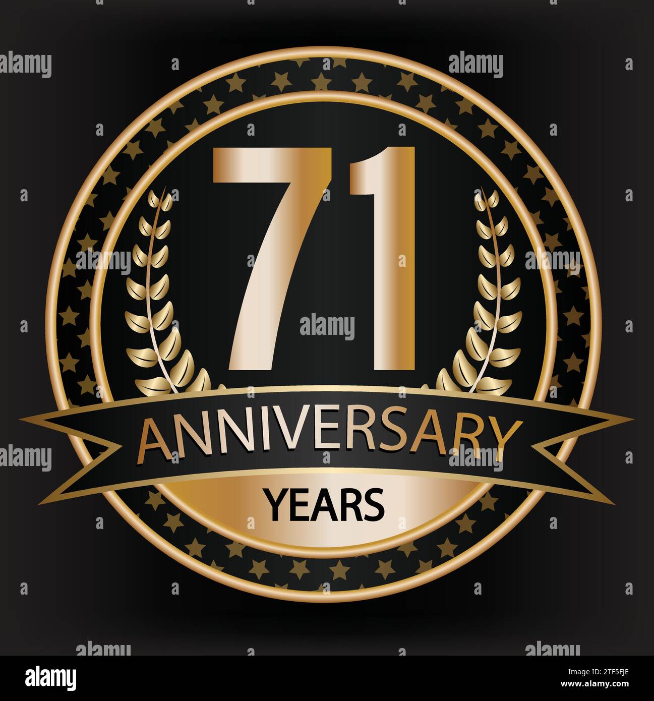 71 th anniversary distinctive stamp Stock Vector Image & Art - Alamy