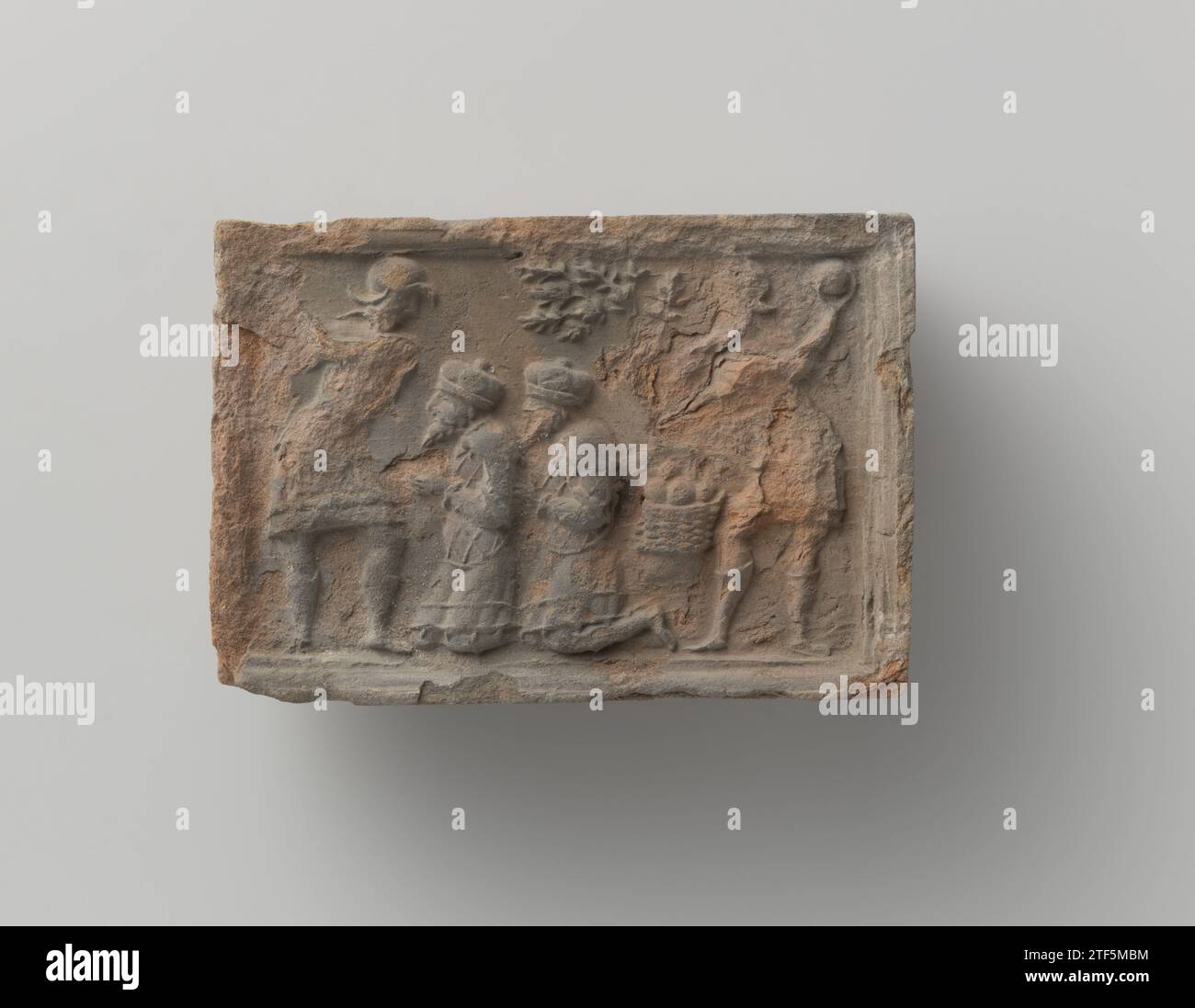 Hearing stone with a show of the stoning of the elders from the history ...