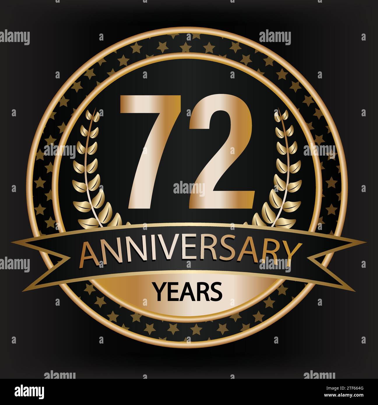 72 th anniversary distinctive stamp Stock Vector Image & Art - Alamy