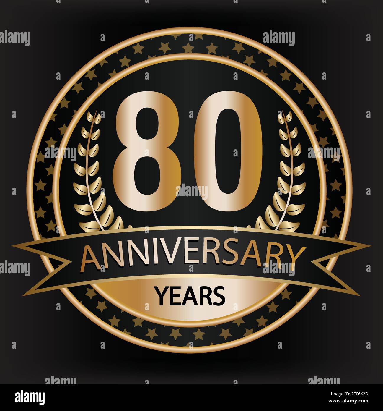 80 th anniversary distinctive stamp Stock Vector Image & Art - Alamy