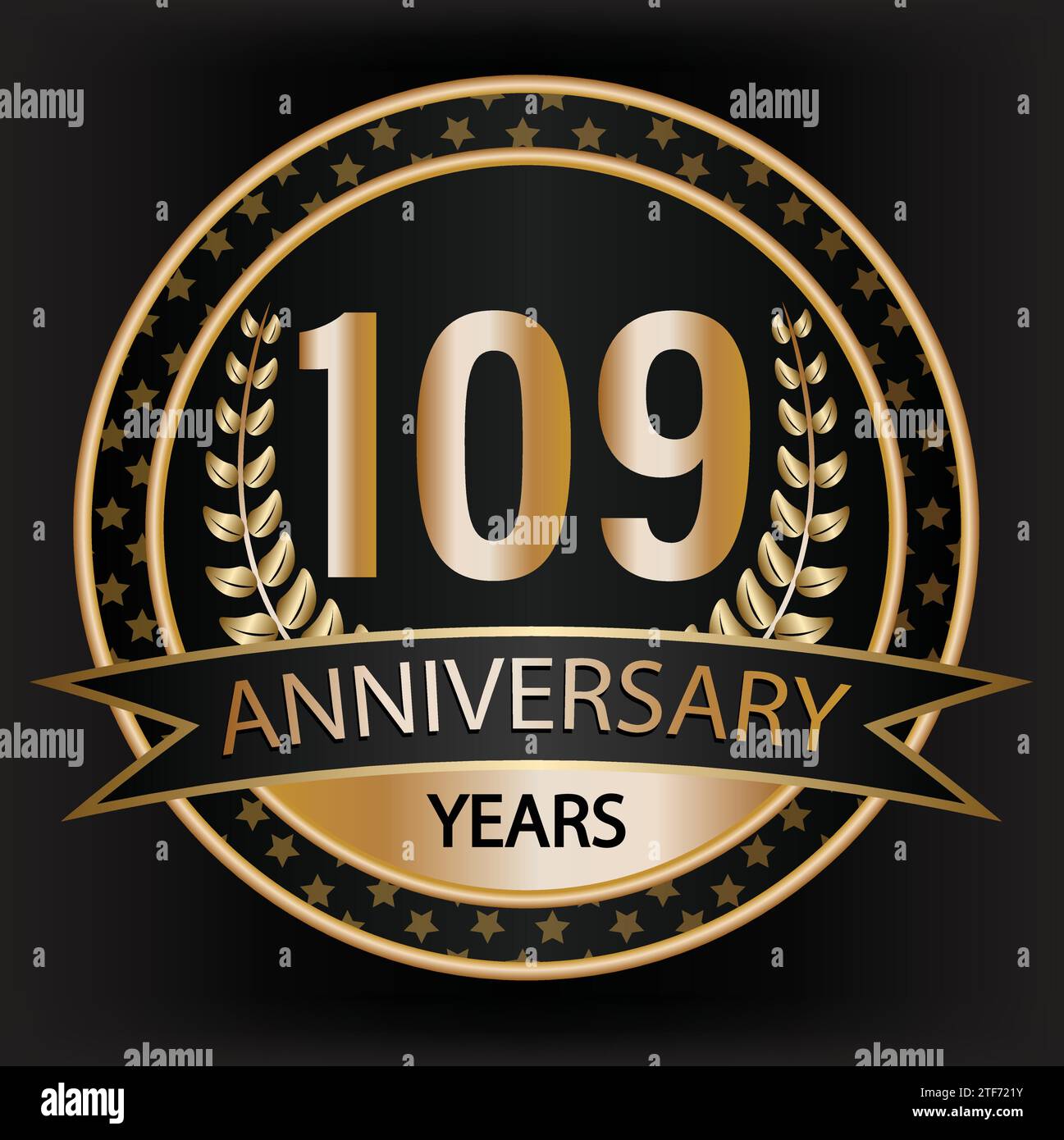 109 th anniversary distinctive stamp Stock Vector Image & Art - Alamy