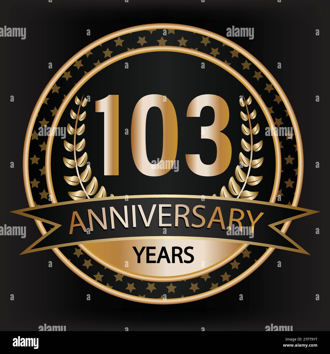 103 th anniversary distinctive stamp Stock Vector Image & Art - Alamy