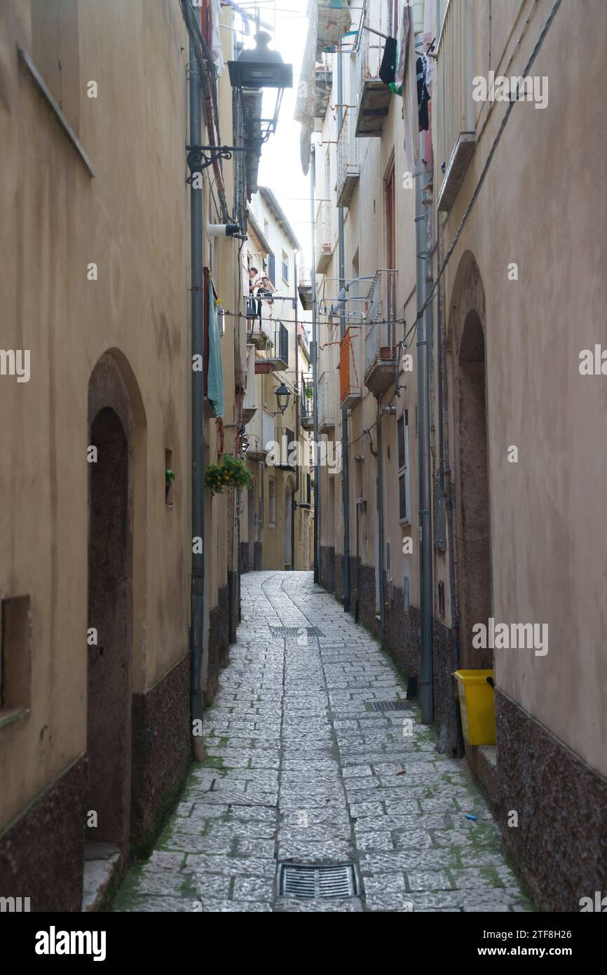 Old buildings of Isernia, historic city in Molise, Italy Stock Photo ...