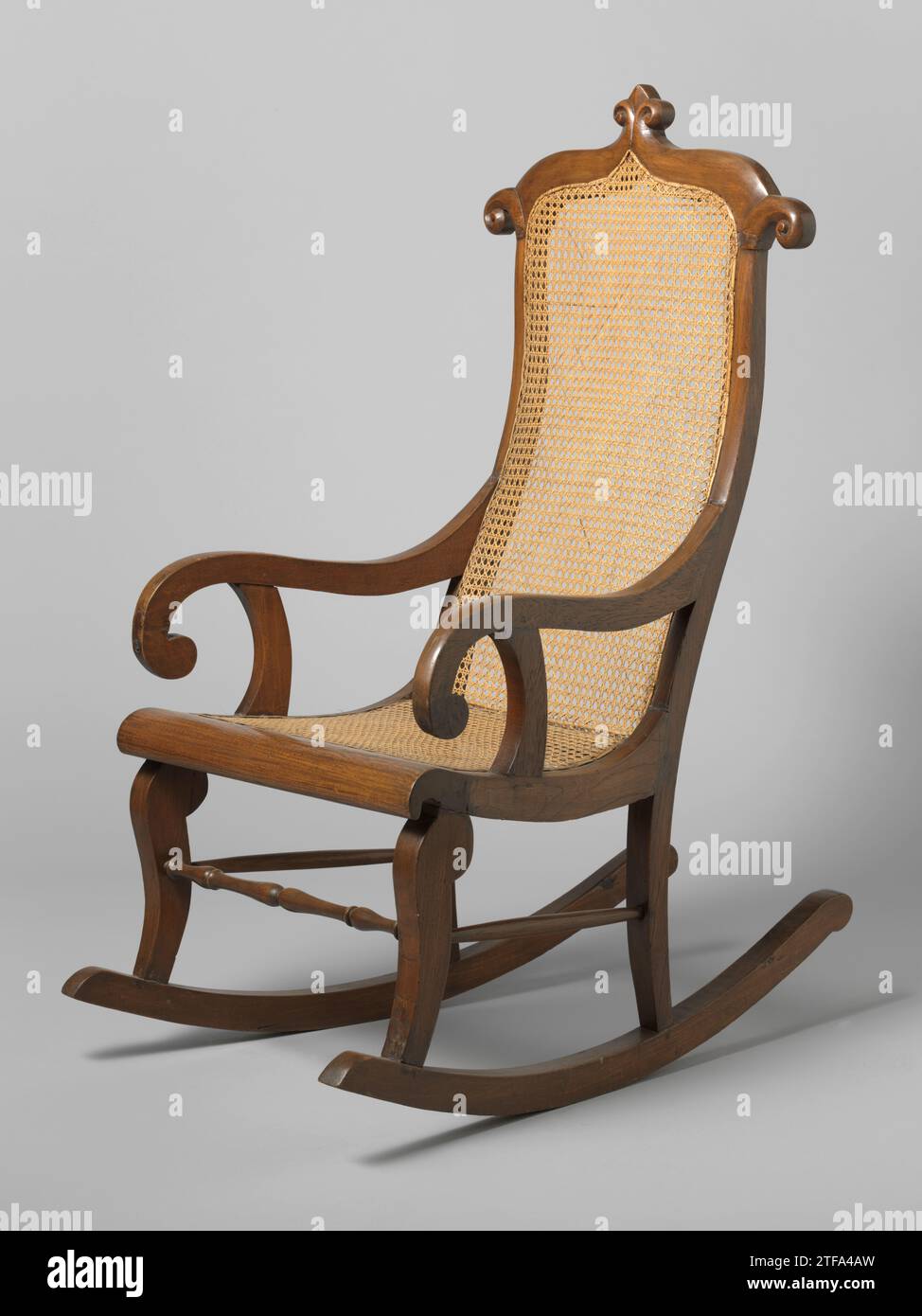 Chamber chair from Djatihout, stretched with reeds, anonymous, 1825 ...