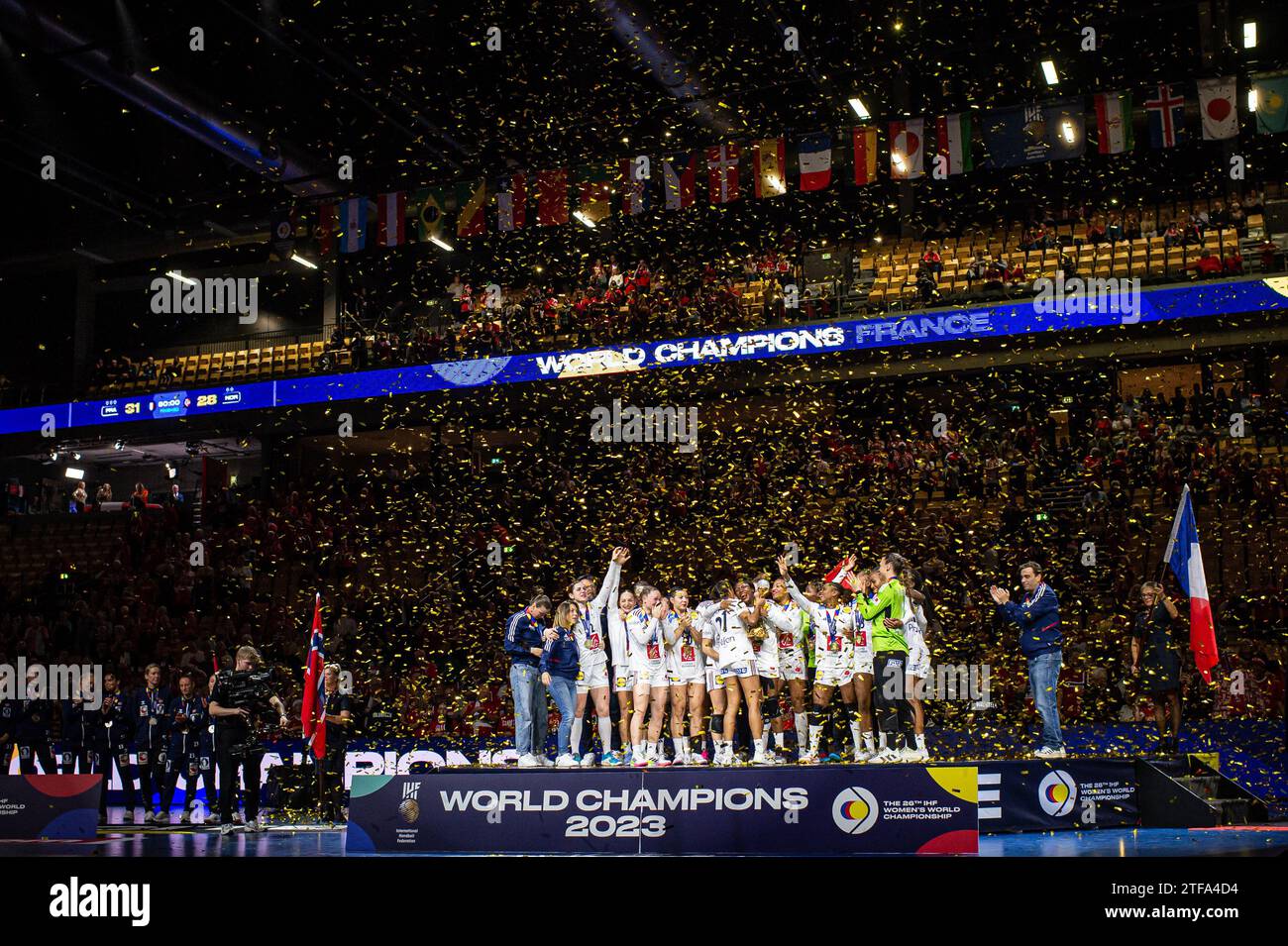 Herning, Denmark. 17th, December 2023. World champion players of France ...