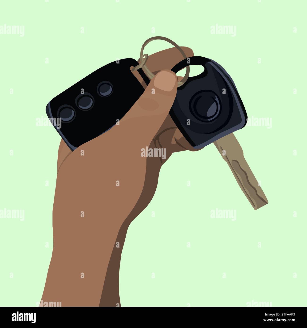 Vector isolated illustration of hand holding car keys Stock Vector Image & Art - Alamy