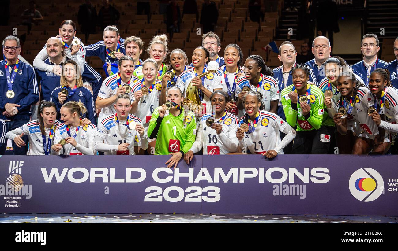 Herning, Denmark. 17th, December 2023. World champion players of France ...